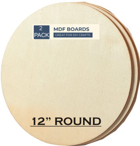 VARIETY 12" ROUND MDF PACK OF 2 Wooden Geometric Object Price in India ...