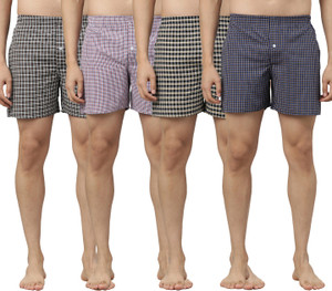 Lucky Roger Checkered Men Boxer - Buy Lucky Roger Checkered Men Boxer ...