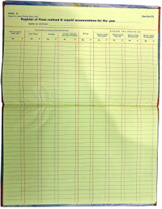 LRS Form B Register of Fines Realized & unpaid accumulations ...