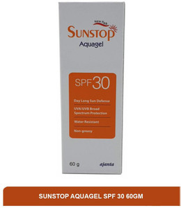 SUNSTOP Sunscreen - SPF 50 Aquagel SPF 30 | Best Sunblock For Face ...
