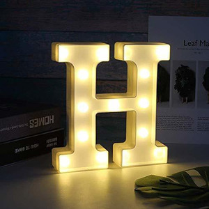 Satyam Kraft Marquee Alphabet Shaped Light For Home Party Decoration (H ...