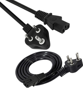 Zabolo Power Cord 1 m Power Cable Cord for Desktops PC and Printers ...