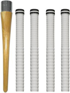Y2M Set of Four Cricket Bat White grip (XR) + 1 wooden cone (gripper ...