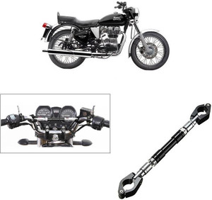Qiisx Motorcycle Handlebar Cross Bar Black for Royal Enfield Bullet 350 ...