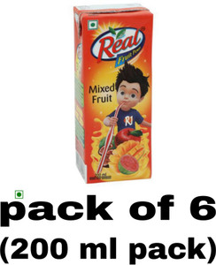 Real mixed fruit juice 200 ml ×6 Price in India - Buy Real mixed fruit ...