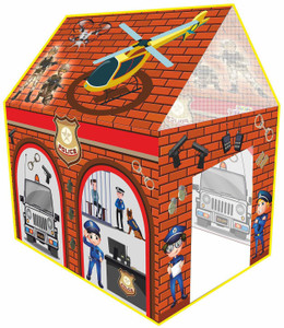 NHR Police Jumbo Size Light Weight Multicolor Play Tent House for 10 ...