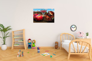Car Cartoon Self Adhesive Poster|Decorative Poster|Wall Décor|Poster ...