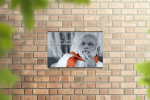 Wall Sticker Poster|Self Adhesive Poster Narendra Modi Ji|unframed ...