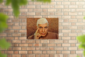 Jawaharlal Nehru Sticker Poster|Nehru Poster|Poster For Home Decoration ...