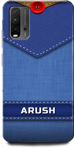 WallCraft Back Cover for REDMI 9 Power ARUSH NAME, A, LETTER, BLUE ...