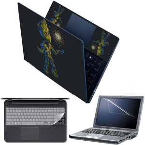 FineArts 4 in 1 Combo Pack with Laptop Skin Sticker Decal, Palmrest ...
