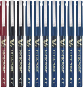 PILOT V7 Grip (Blue/Black/Red/ - Set of 10) Roller Ball Pen - Buy PILOT ...