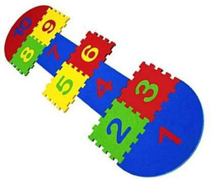 MGT CREATION Hopscotch Mat for Kids, Hopscotch Foam Mat Puzzle for Kids ...