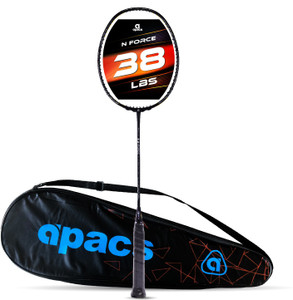 apacs N-Force 111 (Ultra Graphite, 38LBS) Black, Silver Unstrung ...