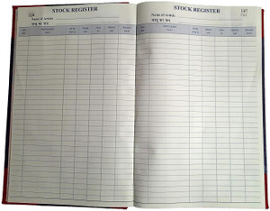 LRS Stock Register - 34 x 21 cm - 625 Pages - 75 GSM Ledger Paper ...