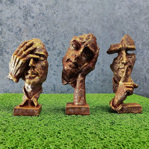 Kunti Craft Presents New Human face showpiece with Hand on his Mouth ...