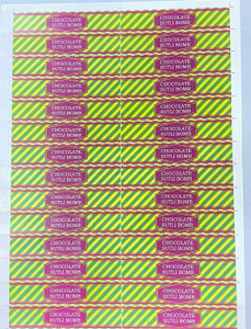 Bakers King 15 cm Crackers Stickers for Mould Chocolate Sutli Bomb ...