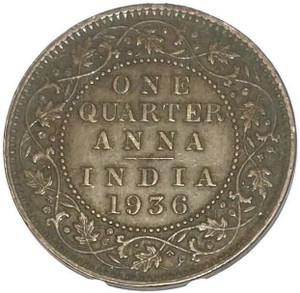 NUMISTENT GEORGE V - 1936 QUATER ANNA Medieval Coin Collection Price in ...