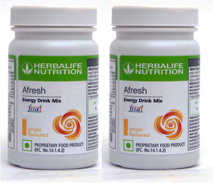 HERBALIFE Afresh Energy Drinks Mix Ginger 2 Pcs Flavour (2 pcs ) Energy ...