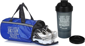 Vellora Fitness Combo IDC Gym Bag + Shaker Bottle Fitness Accessory Kit ...
