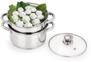 PRISTINE Tri Ply Induction Base Multipurpose Steamer Stainless Steel ...