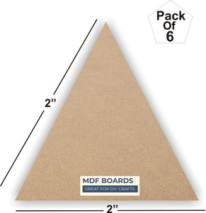 VARIETY 2" TRIANGLE MDF PACK OF 6 Wooden Geometric Object Price in ...
