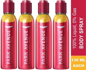 PARK AVENUE BODY FRAGRANCE ALEXANDER 130 ML (PACK OF 4) Deodorant Spray ...