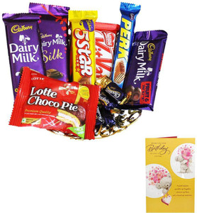 Cadbury Chocolate Combo With Birthday Greeting Card | Birthday ...