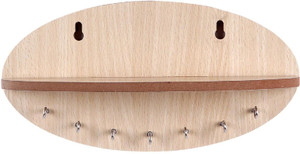 HALLSTATT Decorative Wooden Key Holder Stand Wall Hooks Stand/Key ...