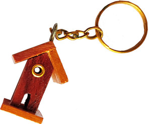 Handicraftx Wooden HUT Key Ring for Car, Bike, Home Key Chain Price in ...