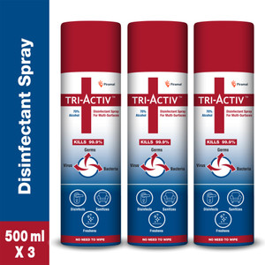 Tri-Activ 70% Alcohol Based Disinfectant / Sanitizer Spray for Multi ...