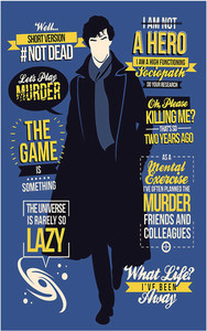 HK Prints 45 cm Sherlock Holmes sticker | sherlock holmes tv show ...