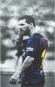 Lionel Messi Flex Poster for Room B48 Paper Print - Sports posters in ...