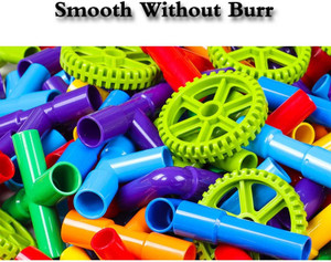 CocoRio 156 Pcs Pipe Interlocking Blocks Toy, Tubular Pipes & Spouts ...