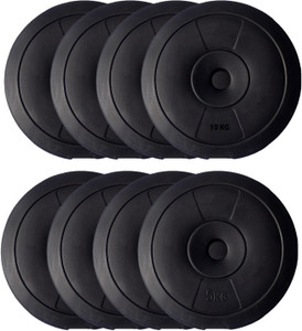 STARX 60 kg PVC 60KG Weight Plates Filled with Sand (10KG x 4 Plates ...