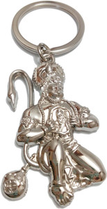gtrp KD224A - Bajrangbali Hanuman Ji Metal Silver Color Keychain ...