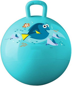 Mixen Inflatable Sit and Bounce Rubber Hop Ball for Kids with Foot Pump ...