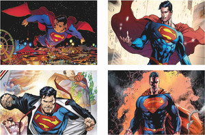 Superman Combo Poster Set of 4 Posters With Gloss Lamination M12 Paper ...
