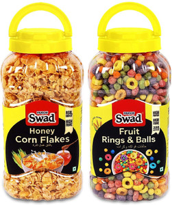 SWAD Honey Corn Flakes & Fruit Rings N Balls (Multigrain Children ...