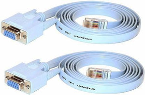 BIGGEAR Ethernet Cable 1.5 m (Pack of 2) 9-Pin DB9 Serial RS232 Port to ...