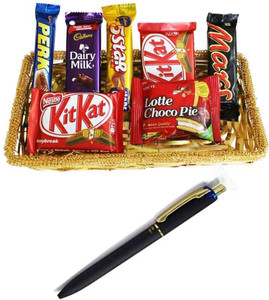 Cadbury Chocolate Gift Hamper For Exam With Pen Gift For School Boy and ...