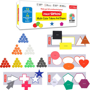 Prof. Simon Color Tokens and Shapes for Mathematics Learning, 12 ...