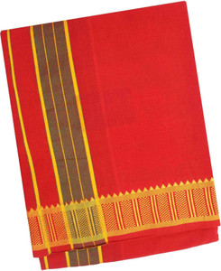 CottonZone Solid Red Lungi Price in India - Buy CottonZone Solid Red ...
