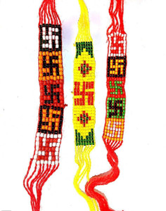 SHREENATHJI Swastik Raksha Band/Potli Religious Band for Men and Women ...