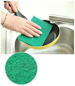 EXORNATOR Utensils Scrub Pad Kitchen Dish Wash Scrubber (Green) Scrub ...