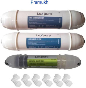 PRAMUKH Lexpure Pre Carbon Ro KIT sediment+ pre carbon+ mineral cartage ...