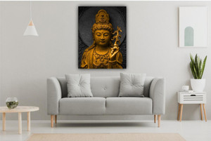 infinity interiors Lord Buddha 3D Wall Stickers, PVC Self Adhesive ...