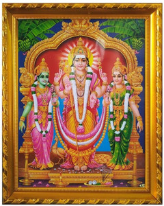 SVC Handicrafts Lord Subramanya Swamy / Murgan Gold Photo Frame for ...