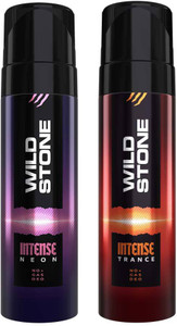 Wild Stone Intense Neon and Trance No Gas Deodorant Spray - For Men ...