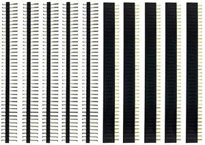 Scriptronics 40 Pin 2.54mm Male and Female Pin Headers/Berg Strips for ...